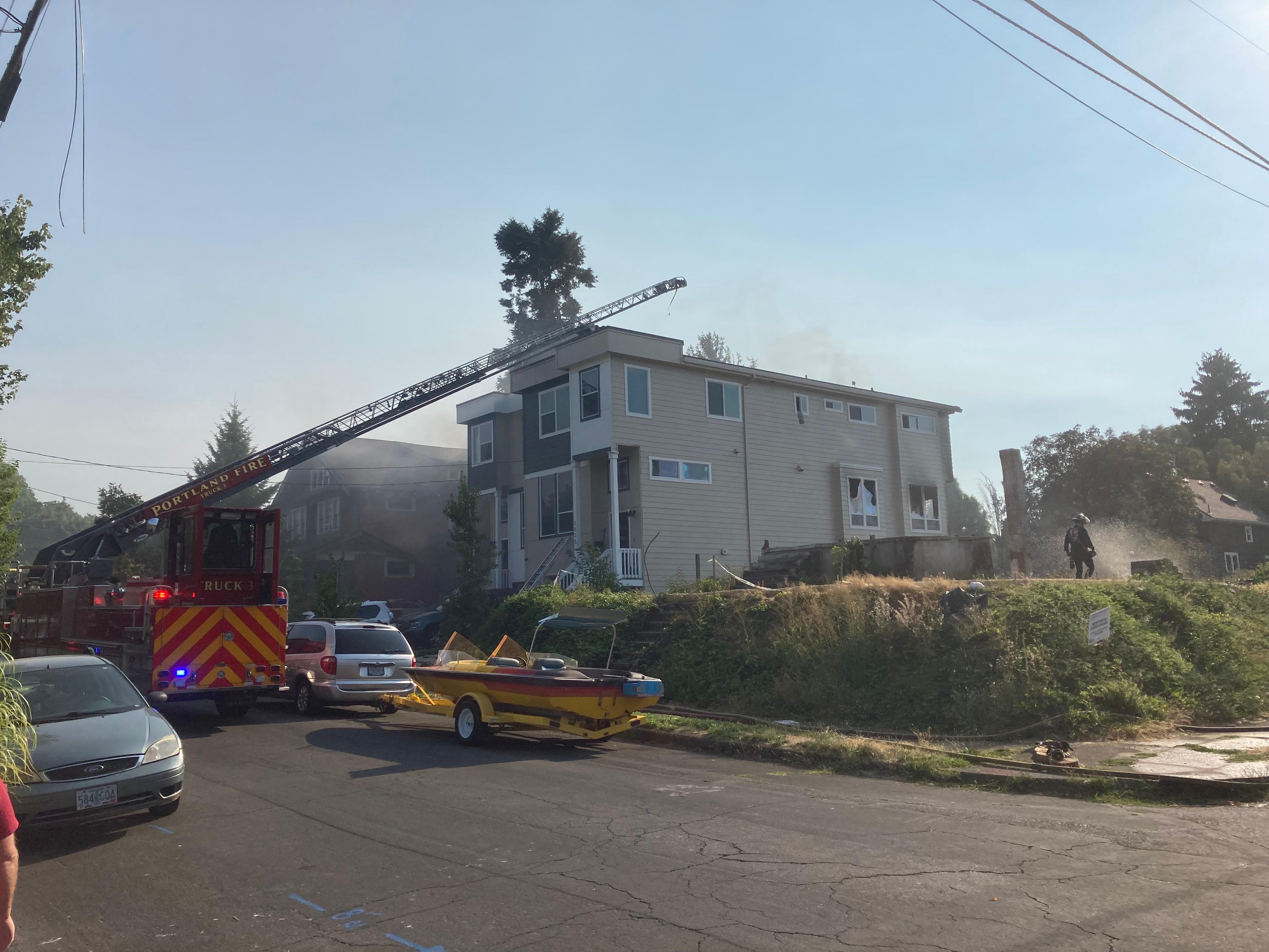 Portland Fire Responds to 2nd Alarm Fire in King Neighborhood (Photo)