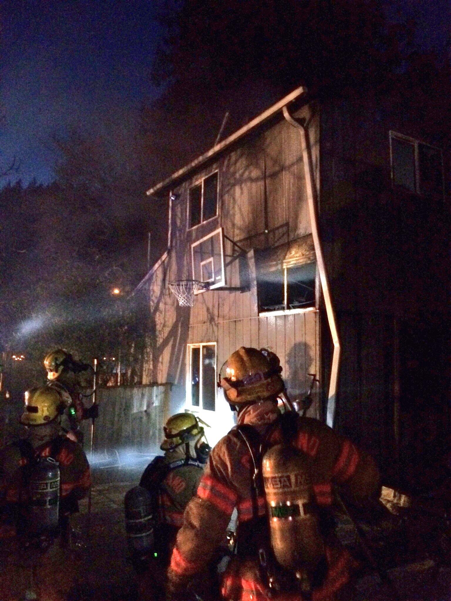 Portland Fire & Rescue Responds to Garage Fire in SE Portland (Photo)