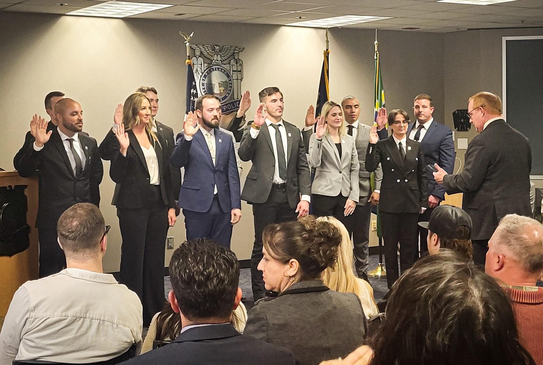 PPB Hires 12 Police Officers, 2 Professional Staff Members (Photo)