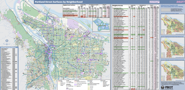 Portland Street Surfaces by Neighborhood | The City of Portland, Oregon